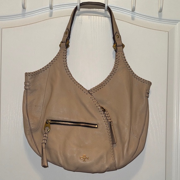 orYANY | Bags | Royna Oryany Demi Beige Pebbled Leather Hobo Bag | Poshmark